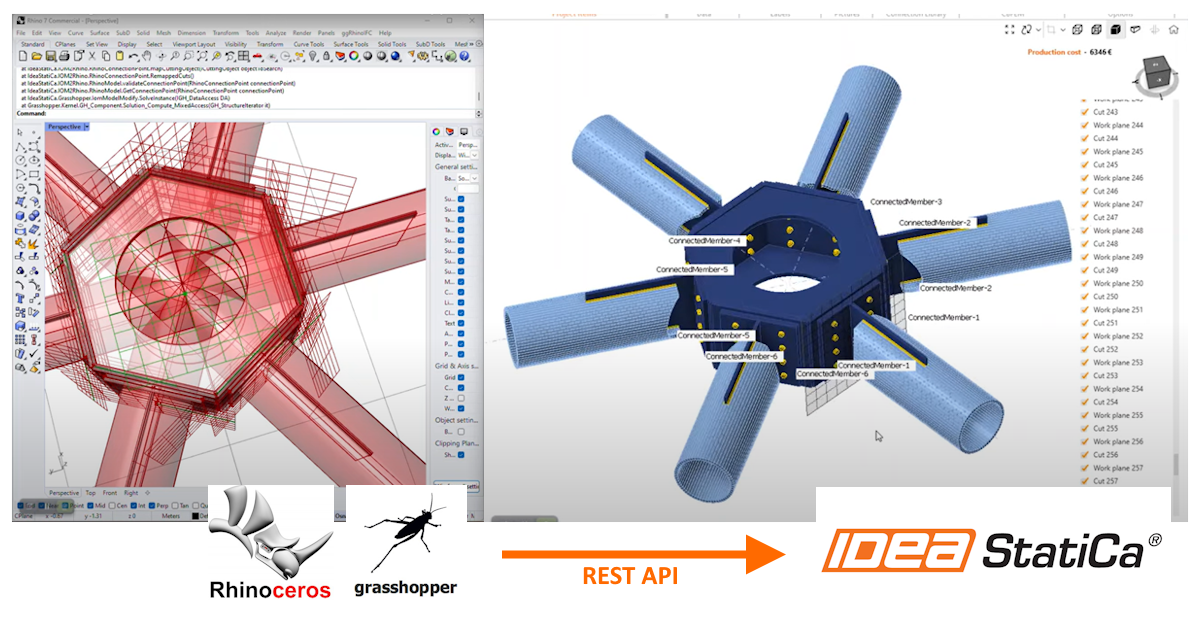 New REST API between Grasshopper and Connection | IDEA StatiCa